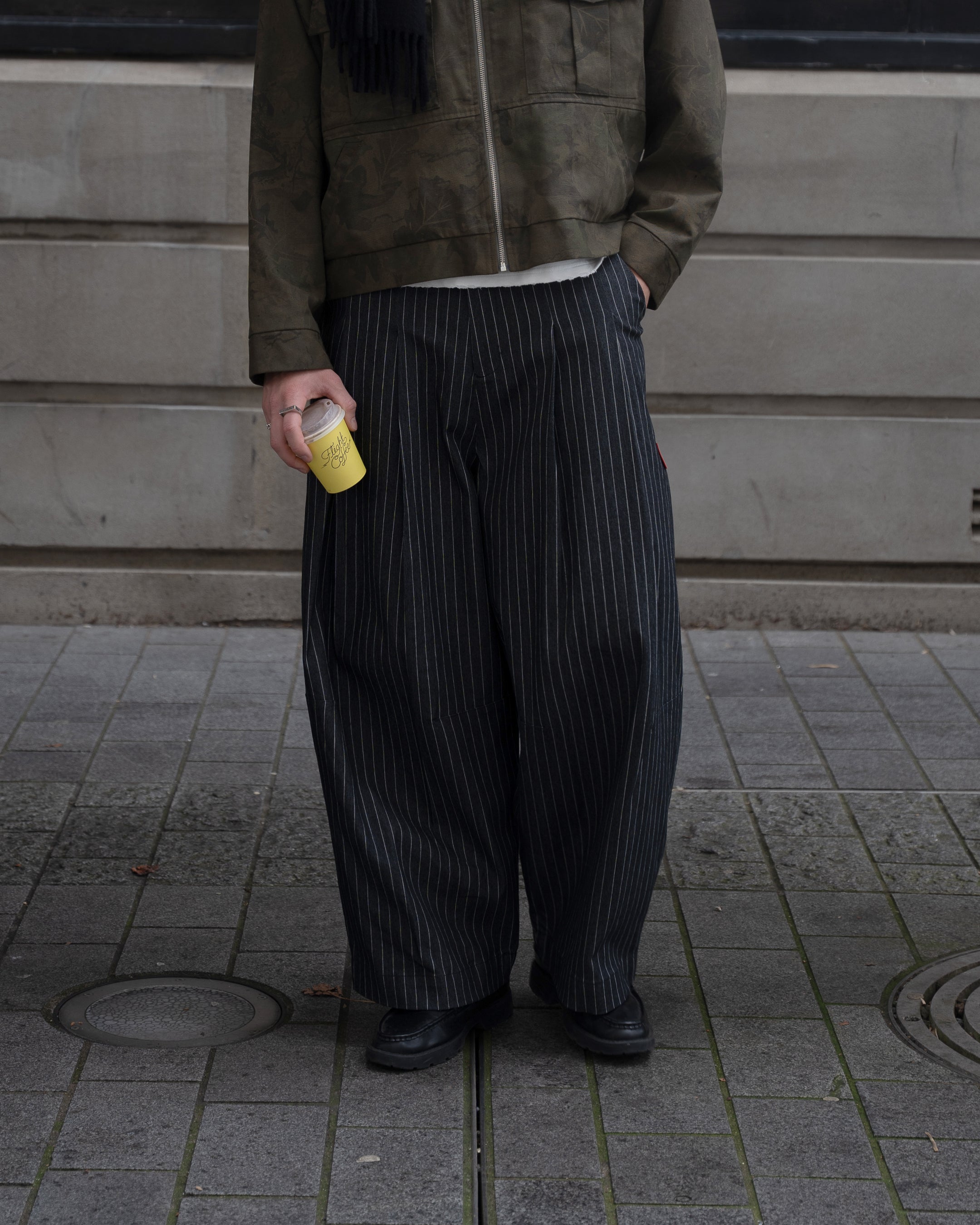 SHIBUYA Pleated Denim (Pinstripe) – PREMIUM© – Luxury Streetwear